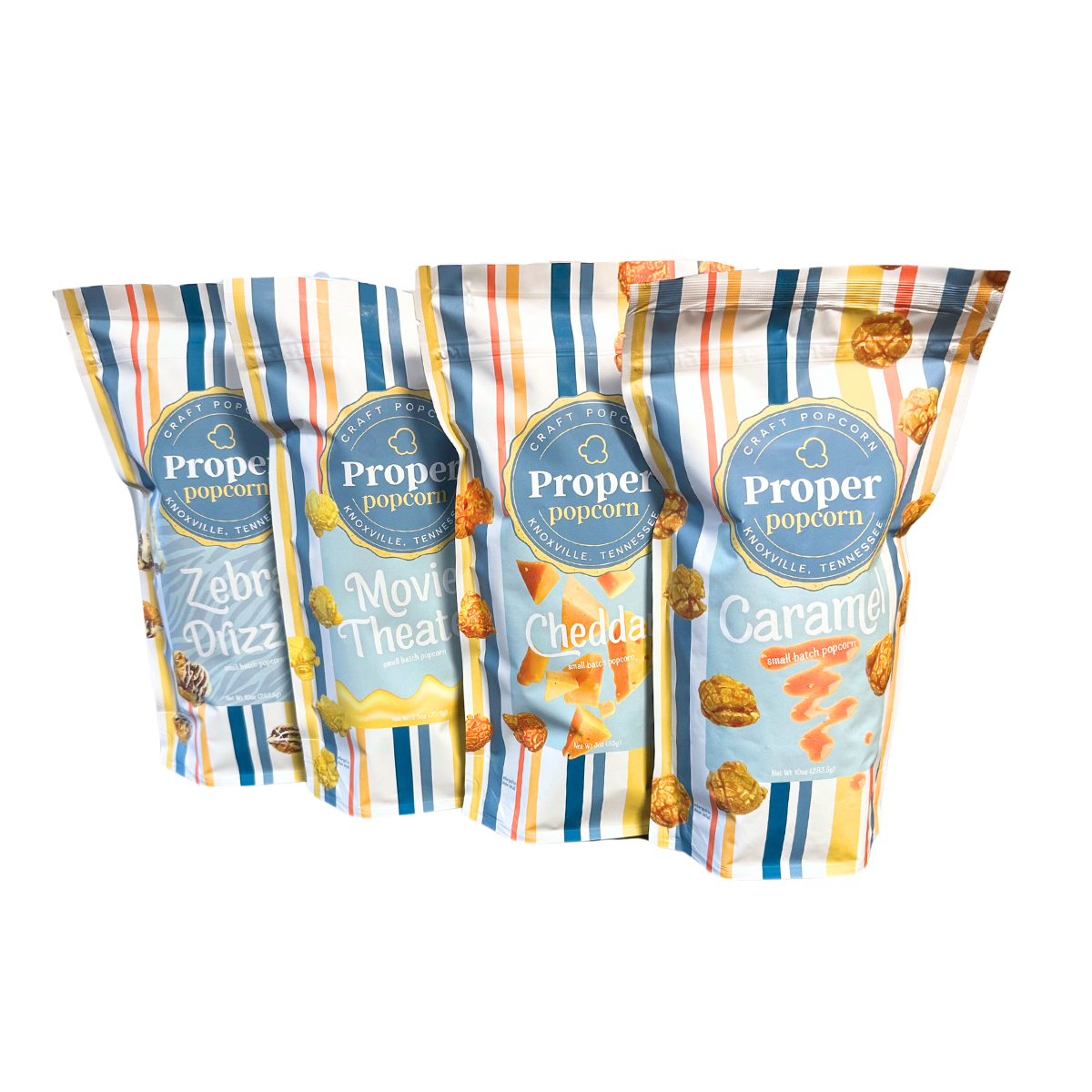 4 Pack Gift Box - Resealable – Proper Popcorn