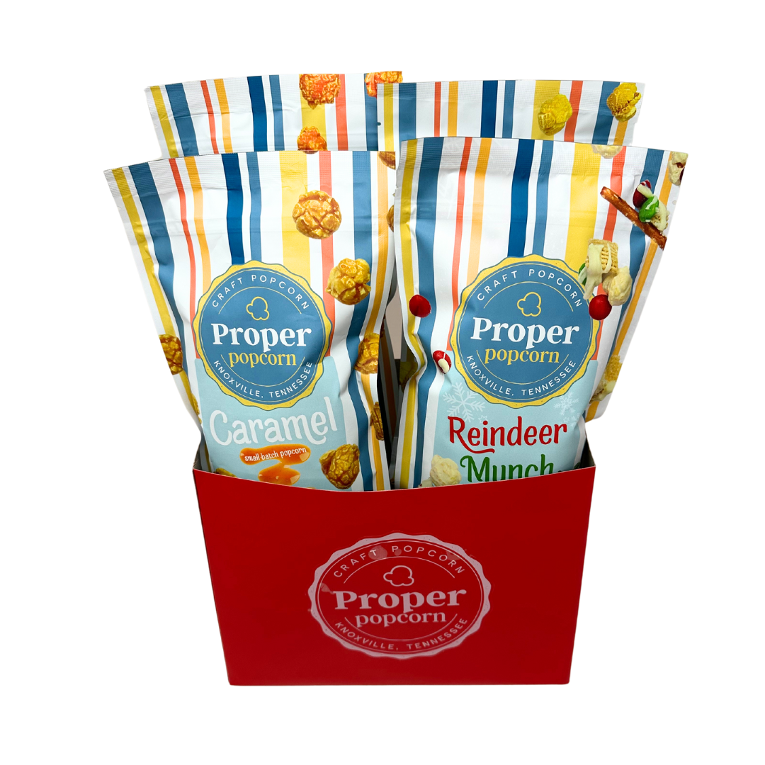 Holiday Sampler 4 Pack Gift Box – Proper Popcorn